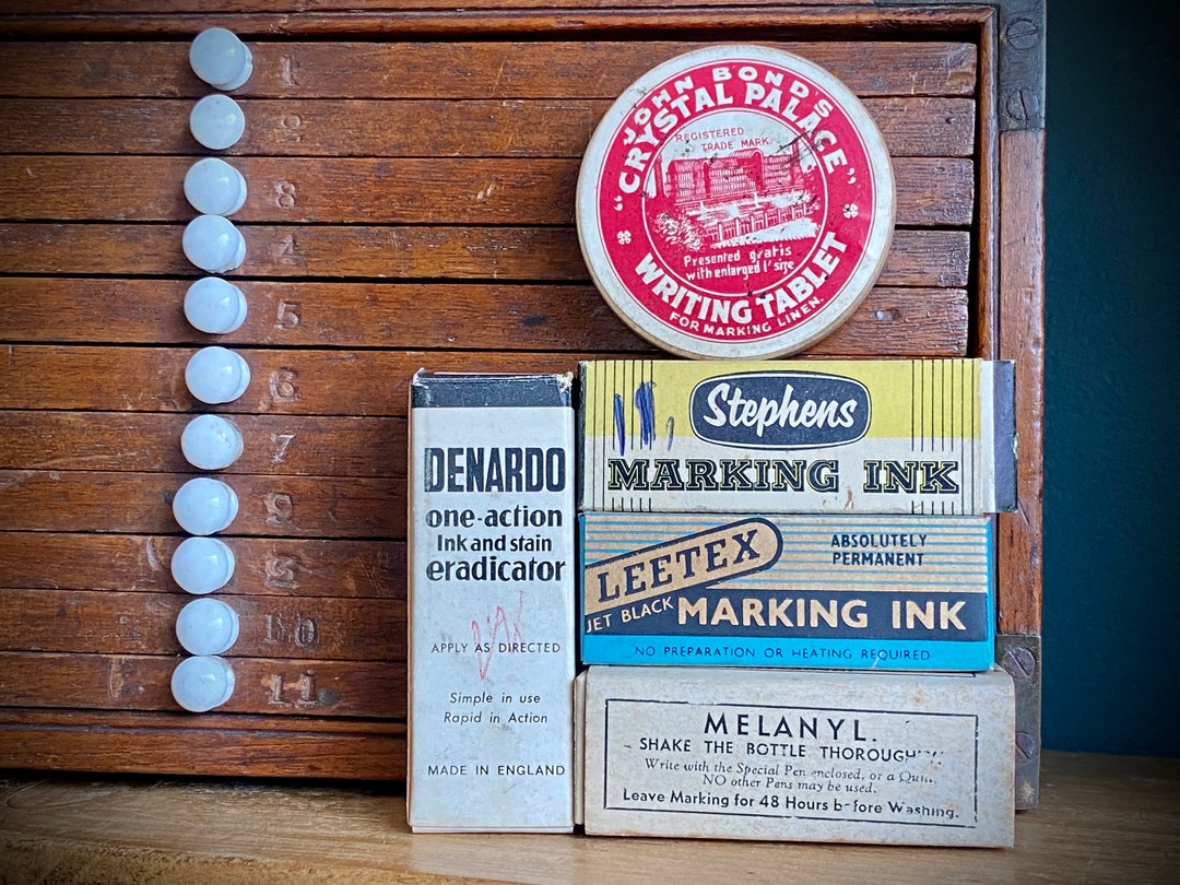 Vintage Packaging - Marking Ink for Linen Bundle - Etsy