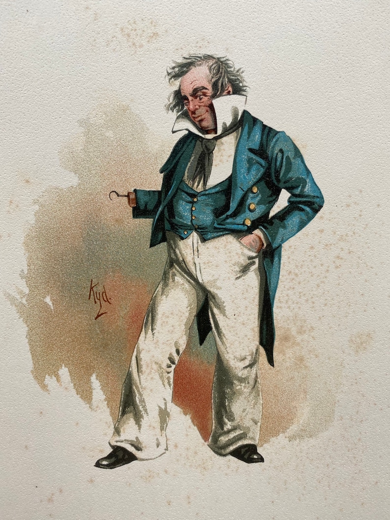 Character Sketches From Charles Dickens by Kyd 1890 | Etsy