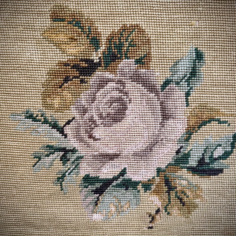 Cabbage Rose Cushion - Etsy