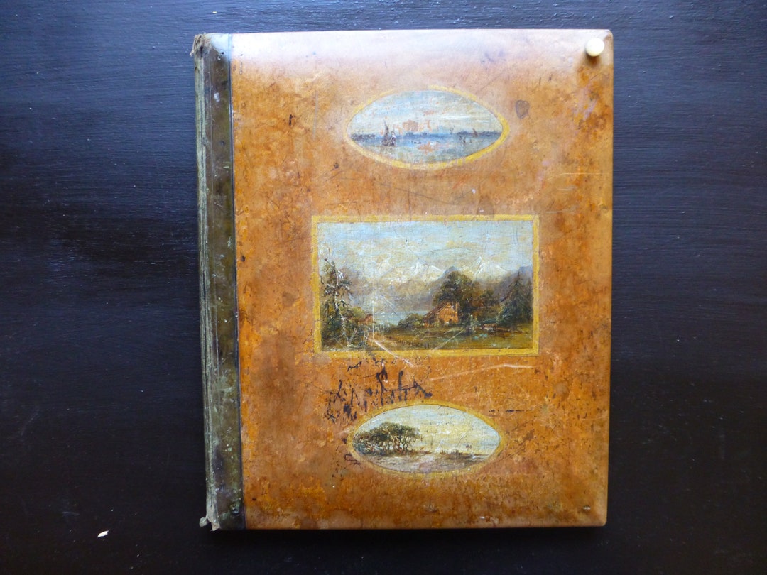 Antique Wooden Ink Blotter Book or Folder - Etsy