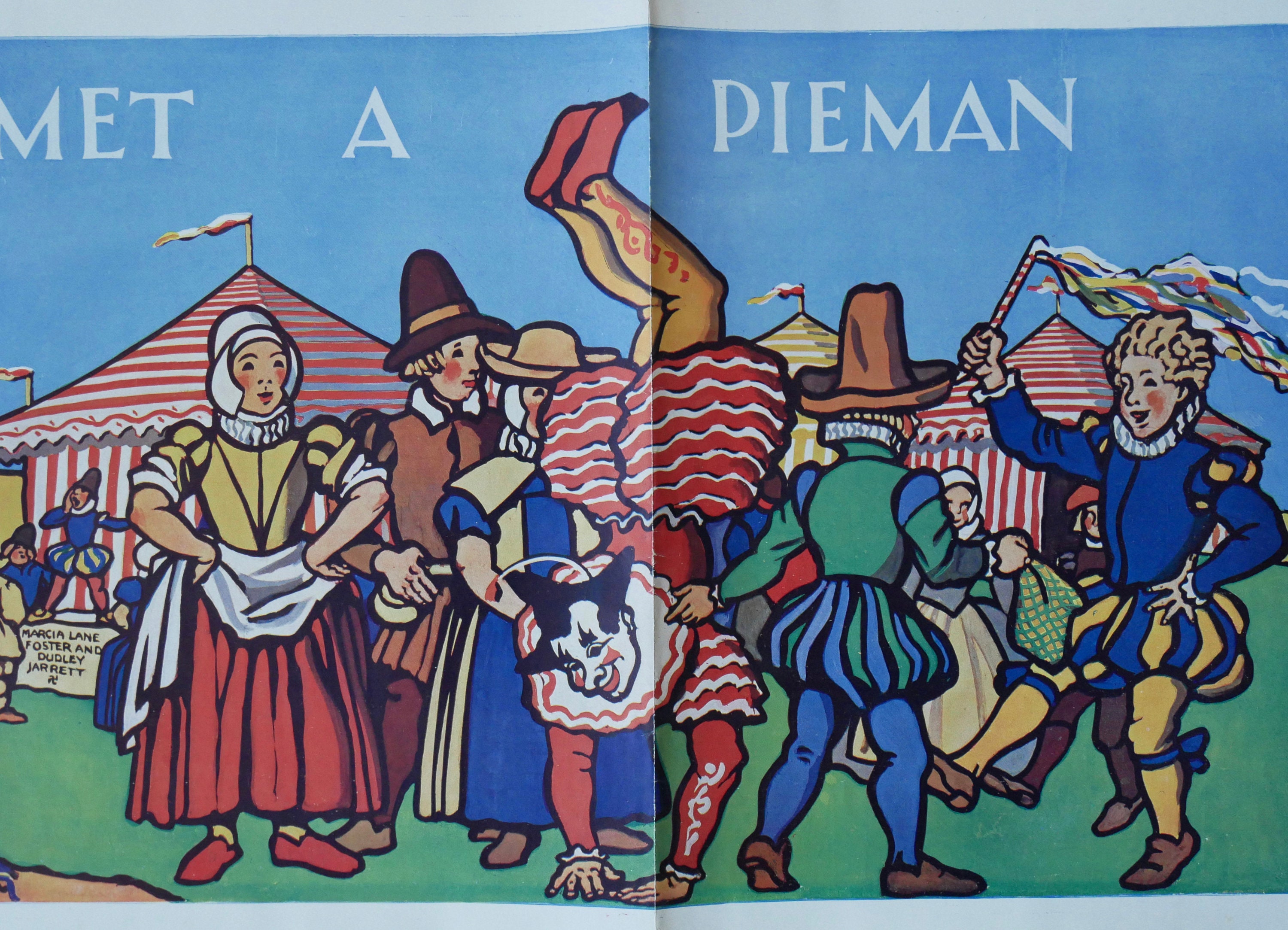 Nursery Rhyme Frieze Simple Simon Met a Pie Man From Child - Etsy