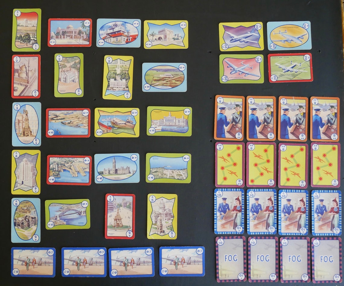 Pepys Card Game Flight 1950s - Etsy