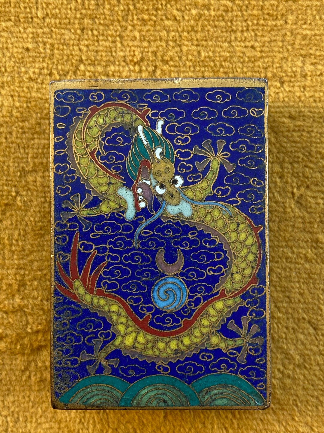 Cloisonne Vesta - Matchbox Cover - Etsy