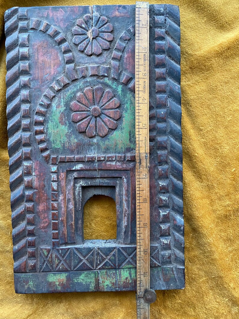 Vintage Carved Wooden House Shrine Frame From India - Etsy