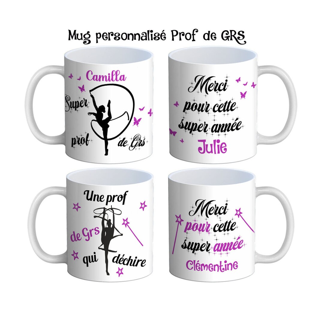 Mug prof de GRS, cadeau à personnaliser super prof de GRS, idée cadeau ...