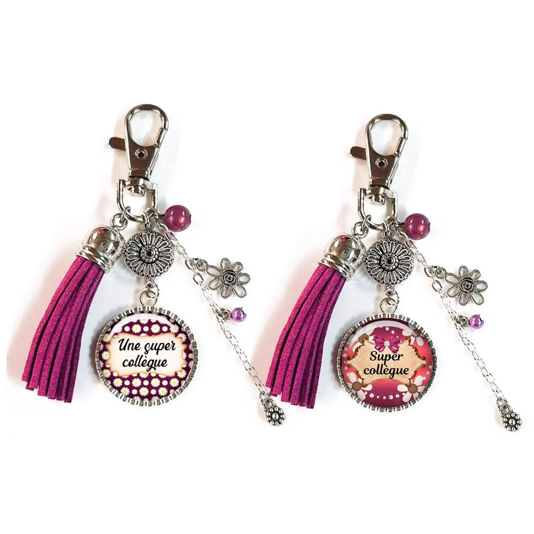 Portachiavi collega, regalo collega, Super collega, regalo collega di ...