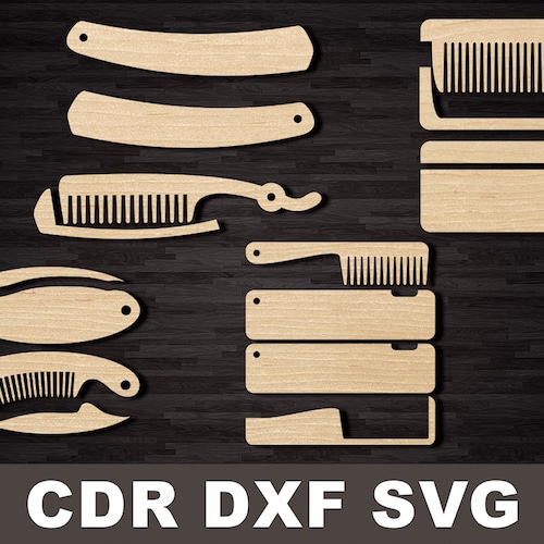 Cnc Pocket Folding Beard Comb Vector Model for Laser Machine - Etsy
