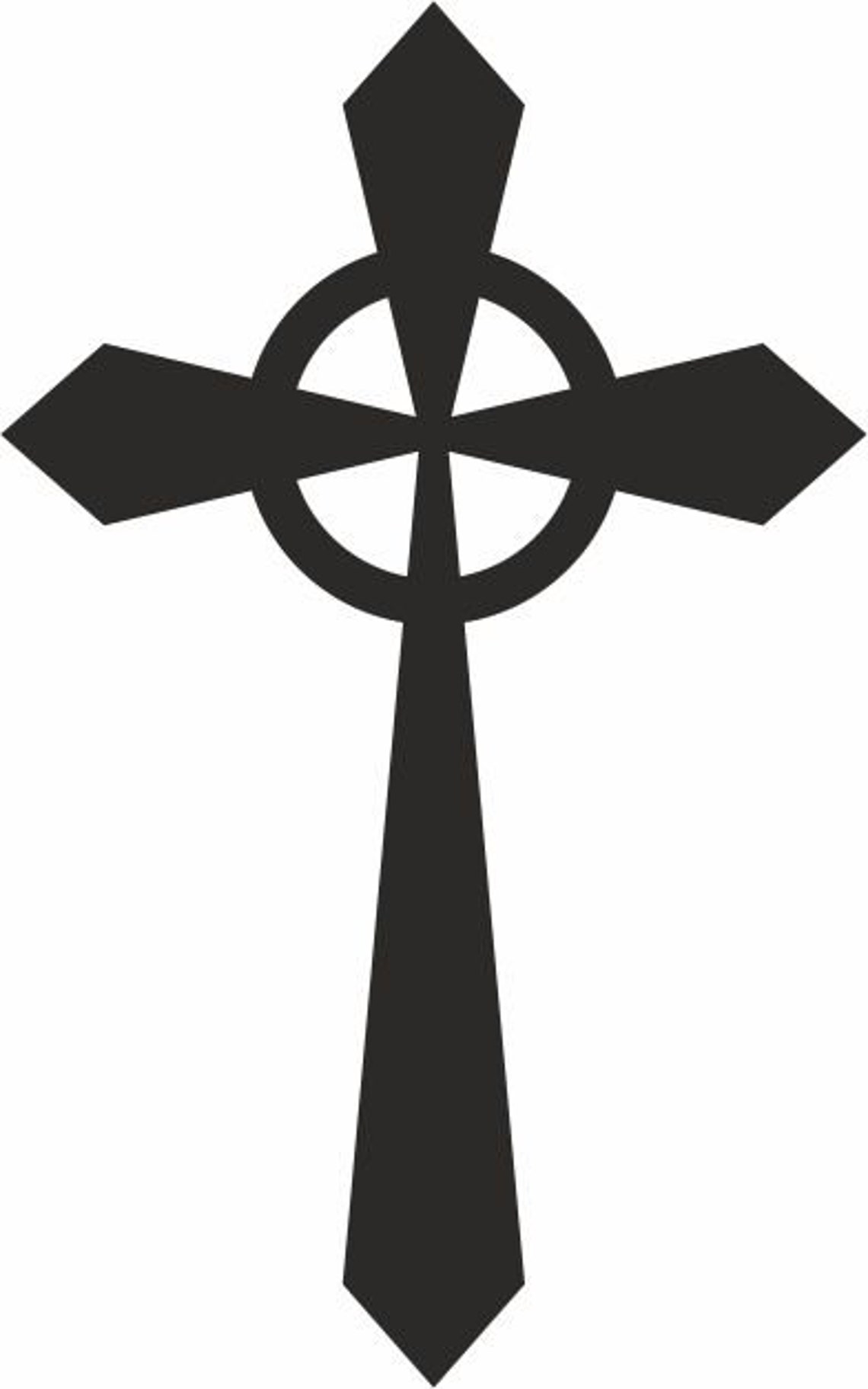 Baptisn Sillhouette Cross Svg Crucifix Dxf Cross Clip Art - Etsy