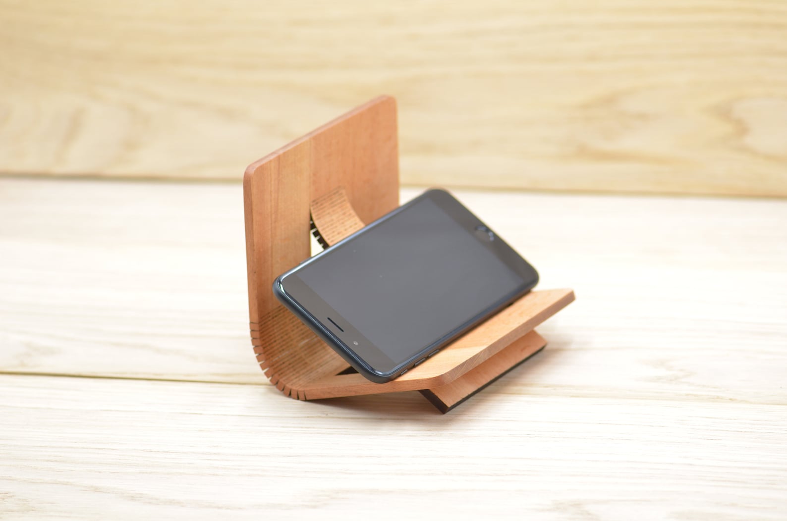 SVG File for Laser Cut Phone Stand for Desk Dxf Phone Stand - Etsy