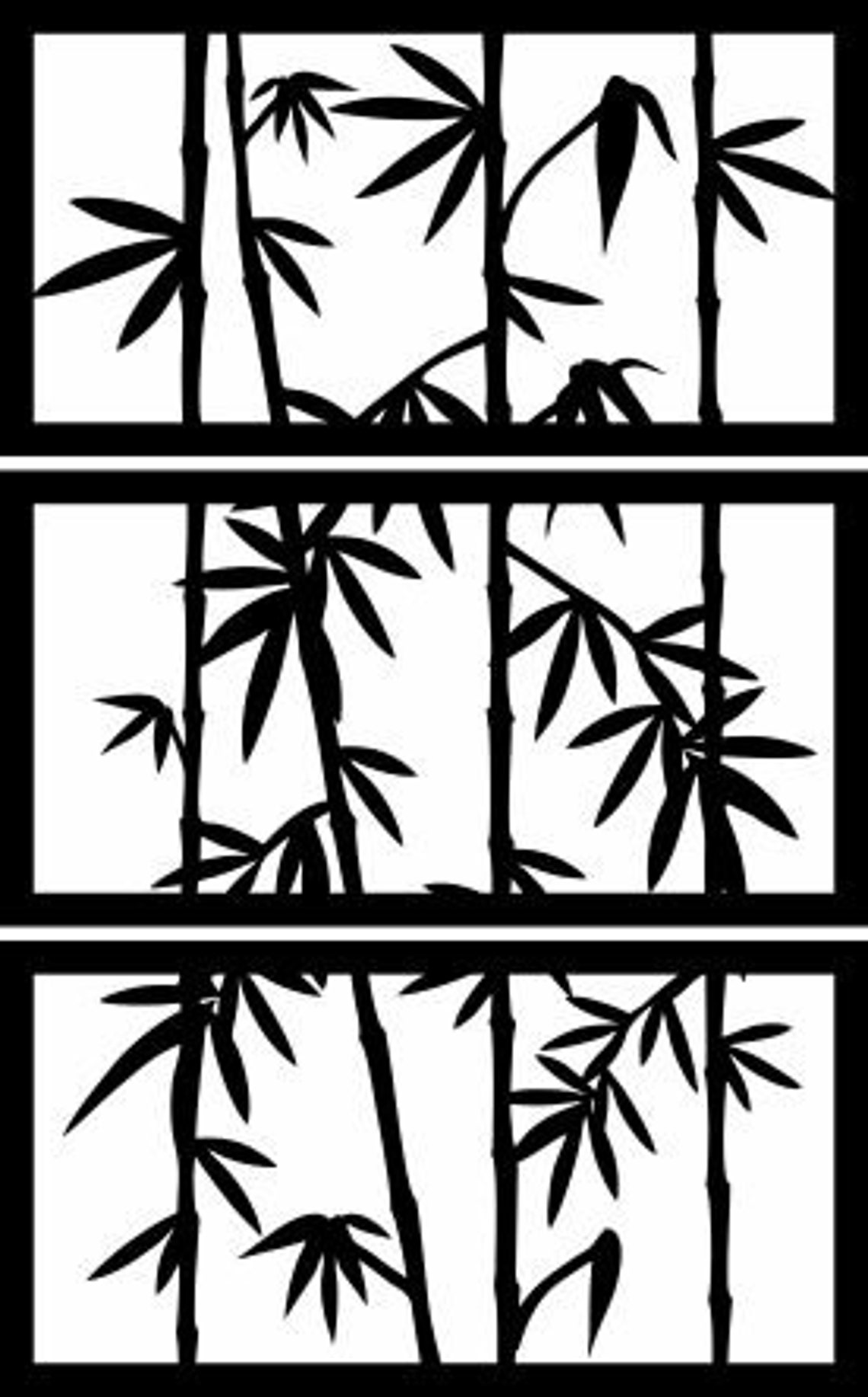 Bamboo Tree Panel svg archivo Wall Art Decor Vector Modelo | Etsy México