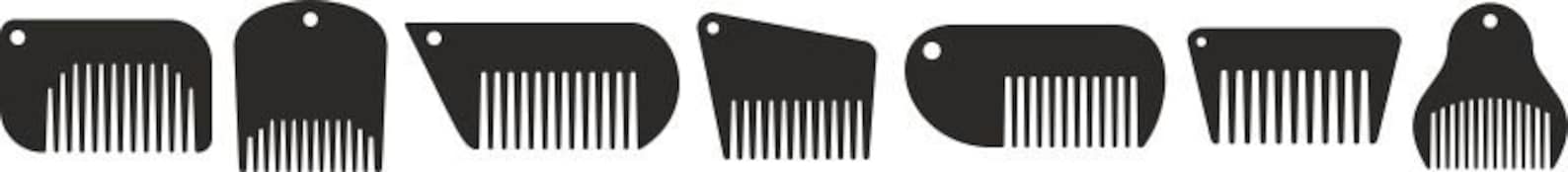 Beard Comb Keychain Svg Cut File Beard Combs Plans for Laser - Etsy