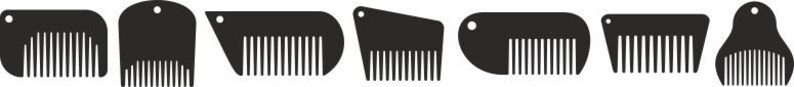 Beard Comb Keychain Svg Cut File Beard Combs Plans for Laser - Etsy