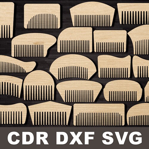 Beard Comb Keychain Svg Cut File Beard Combs Plans for Laser - Etsy