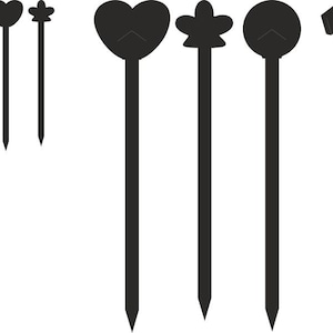 Svg Cake Topper Elements Bundle for Wedding or Birthday, Vector for CNC ...