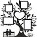 Family Tree Photo Frames Cdr Svg Dxf Laser Cut Cncfile Photo Holder ...