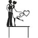 Wedding Cake Topper Svg, CNC Bride and Groom Cake Topper for Laser ...