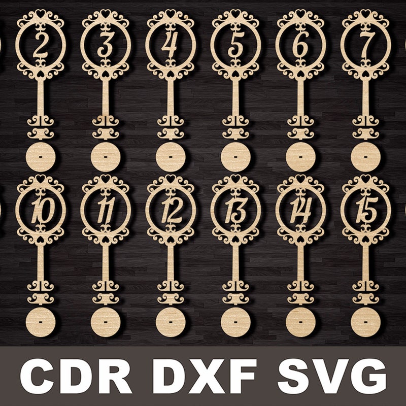 Table Numbers Svg - Etsy