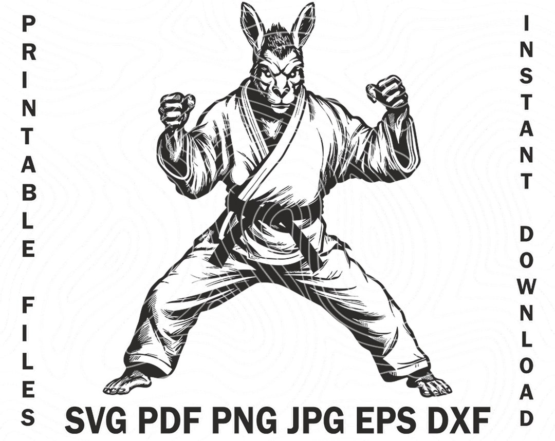 Karate Martial Arts Svg Donkey Design Svg Png Dxf Eps Pdf Printing ...