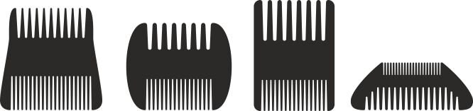 SVG Double Side Hair and Beard Combs for Wood or Plywood - Etsy