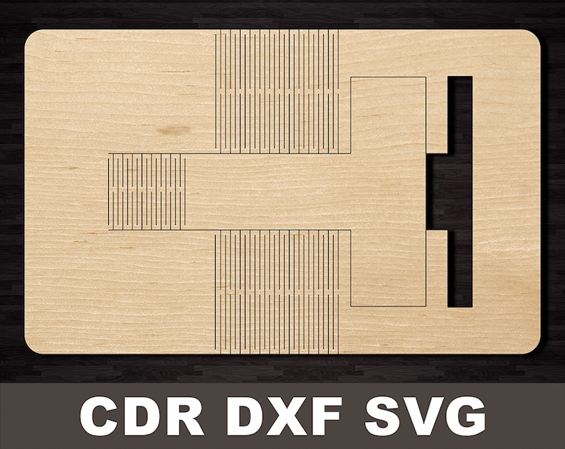 SVG File for Laser Cut Phone Stand for Desk Dxf Phone Stand - Etsy