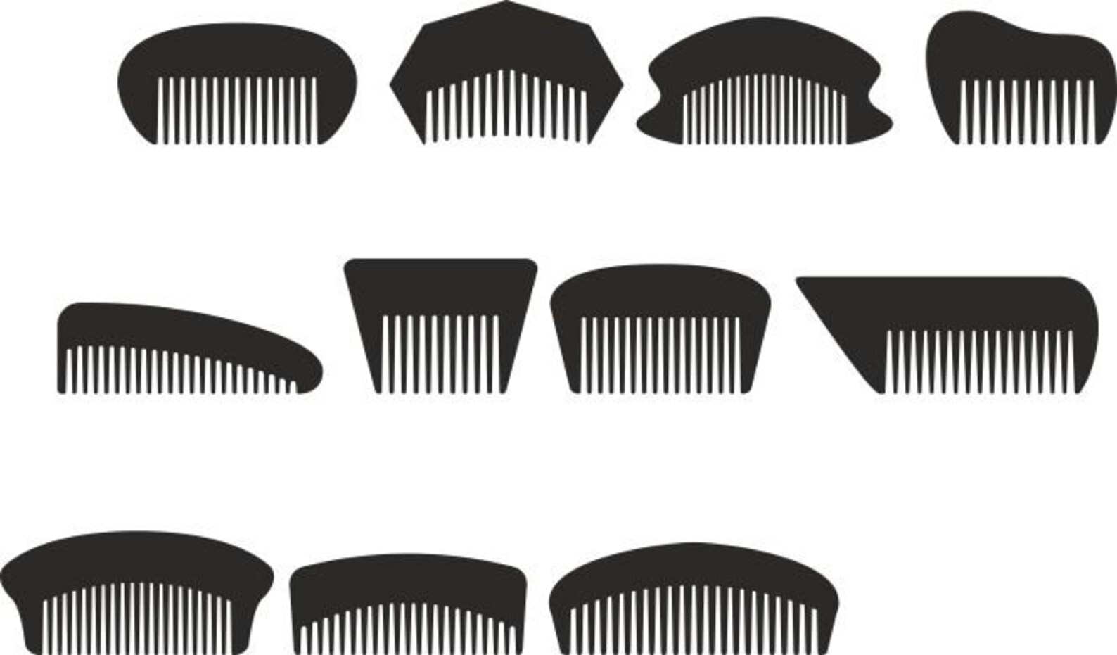 Svg for Wood or Plywood Beard Comb Set. Laser Cut Template. - Etsy ...