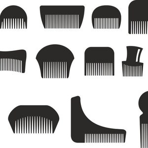 Beard Comb Svg Set. Laser Cut Template. Cnc Cutting File. Woodworking ...