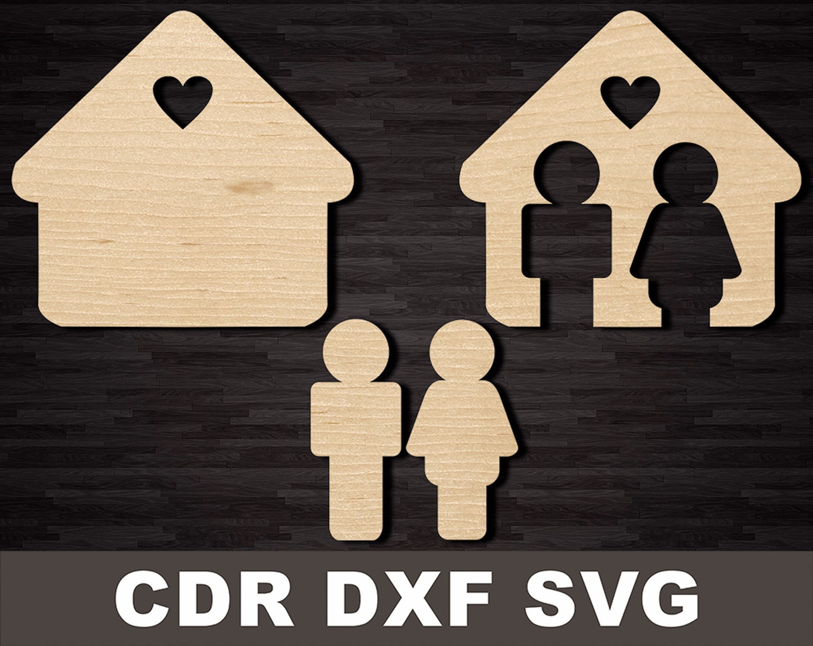 SVG Wall Home Keychain Key Holder Laser Cut Template. Cnc File. Key ...