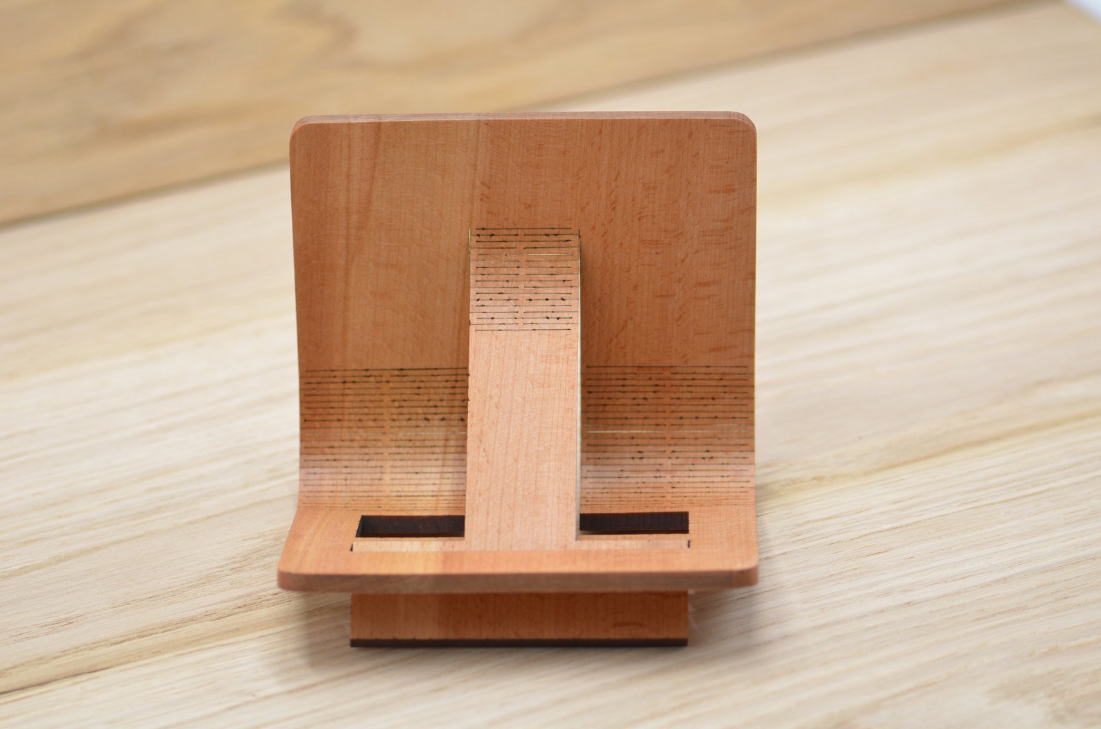 SVG File for Laser Cut Phone Stand for Desk Dxf Phone Stand - Etsy