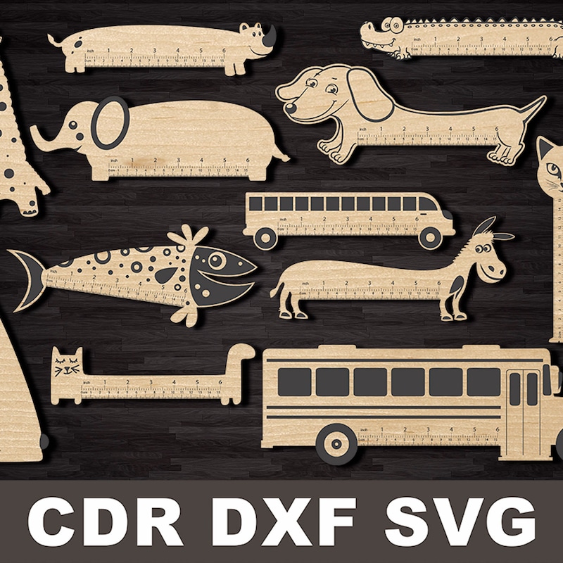 Fish Ruler Svg - Etsy