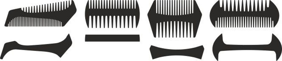 SVG Double Side Hair and Beard Combs, for Wood or Plywood Material ...