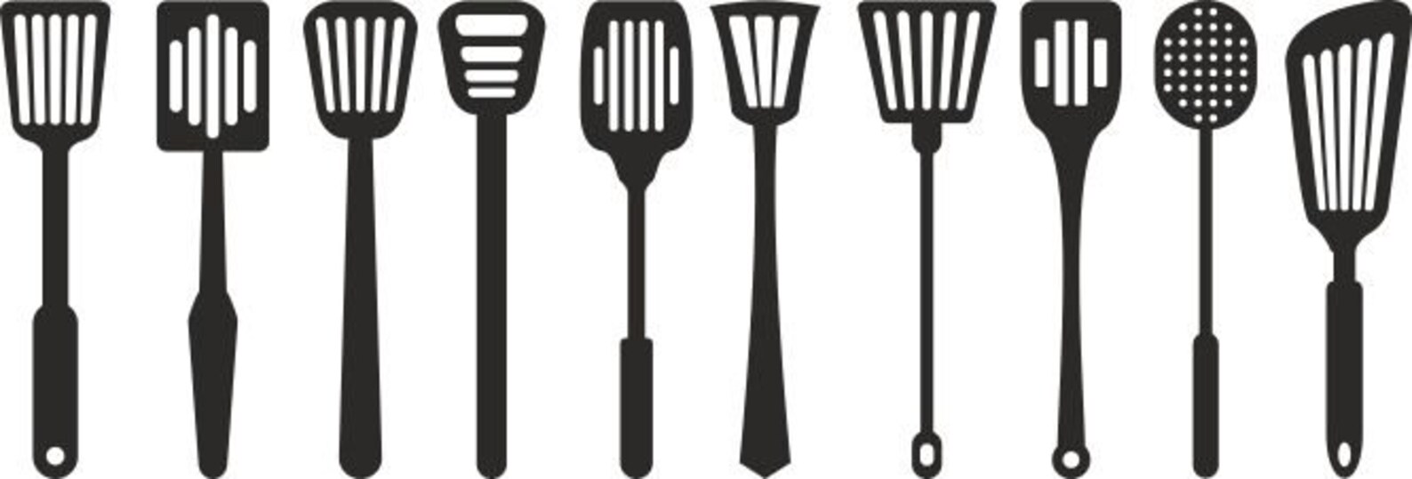Kitchen Spatula Set Vector Template Cnc Cutting File | Etsy
