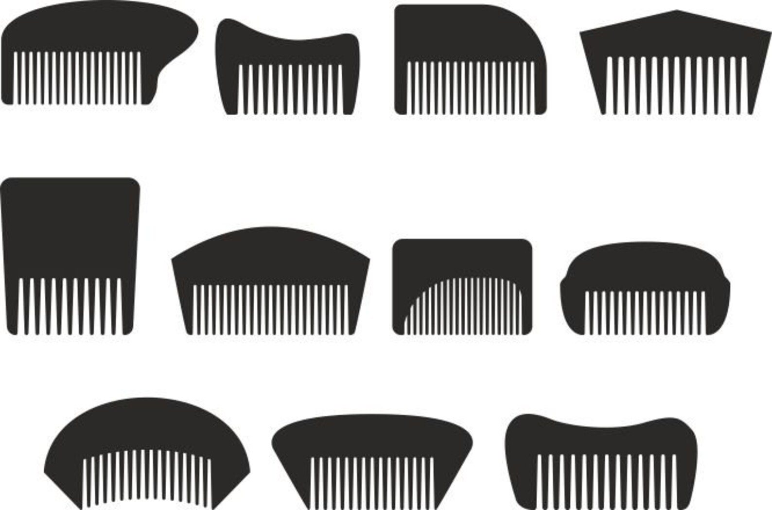 Svg Beard Comb Set Beard Combs Plans for Laser Cnc Cutting - Etsy