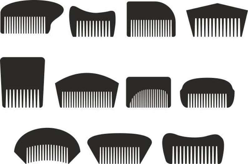 Svg Beard Comb Set Beard Combs Plans for Laser Cnc Cutting - Etsy