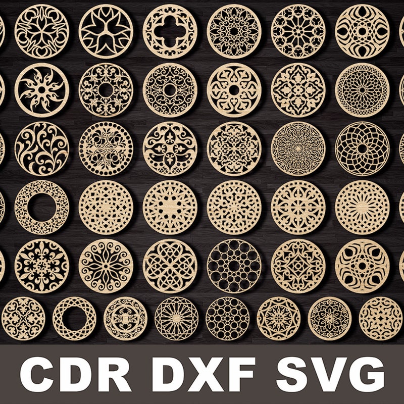 Geometric Circle Coasters - Etsy