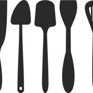 Kitchen Spatula Set Vector Template Cnc Cutting File, Silhouette for ...