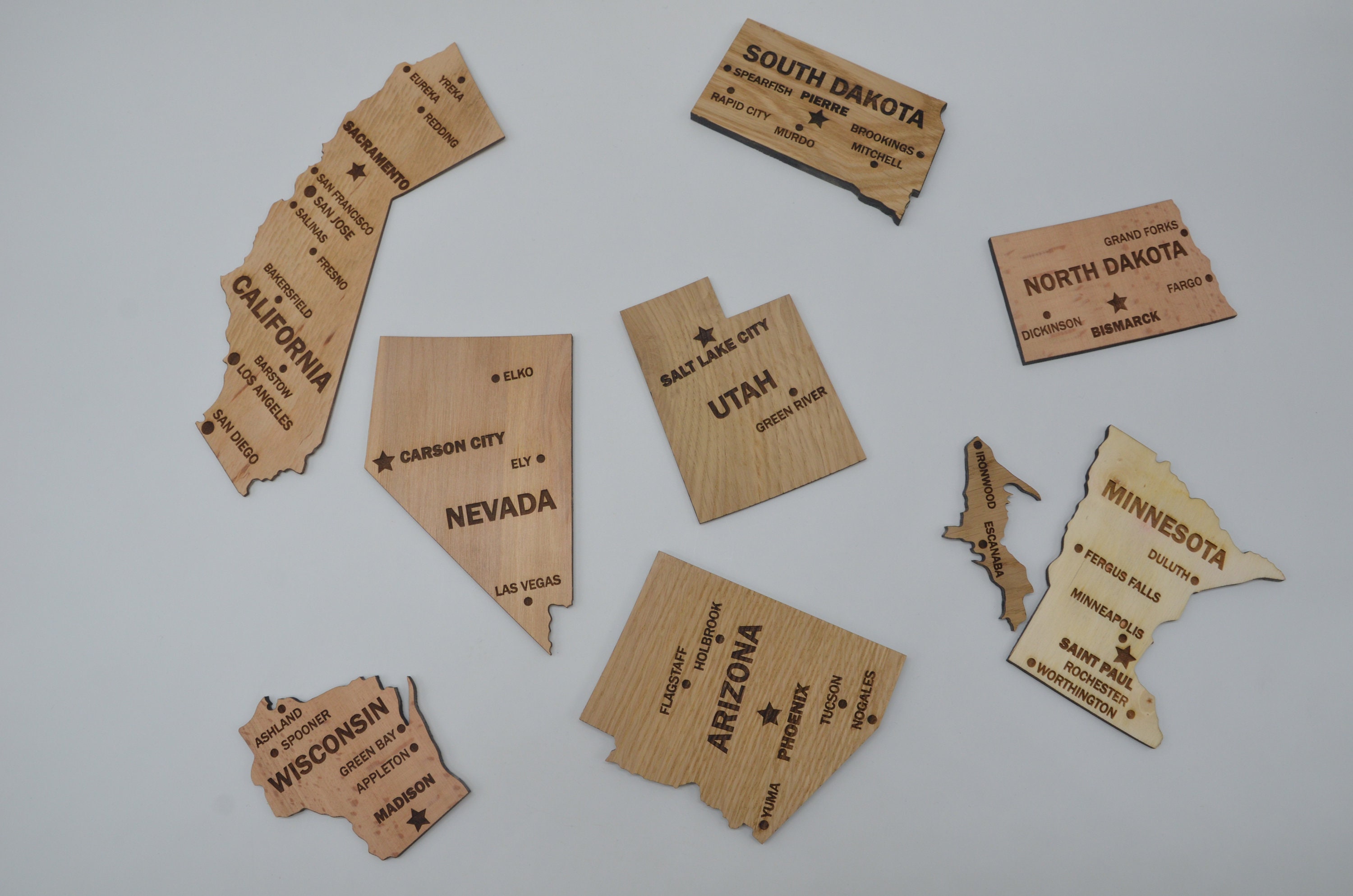 USA Map Laser Cut Svg File Glowforge Vector for Laser - Etsy Canada