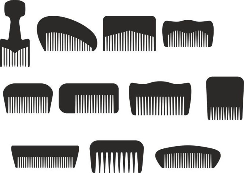 Dxf Hair Beard Vector Comb for Laser Cnc Cutting Machine Man - Etsy