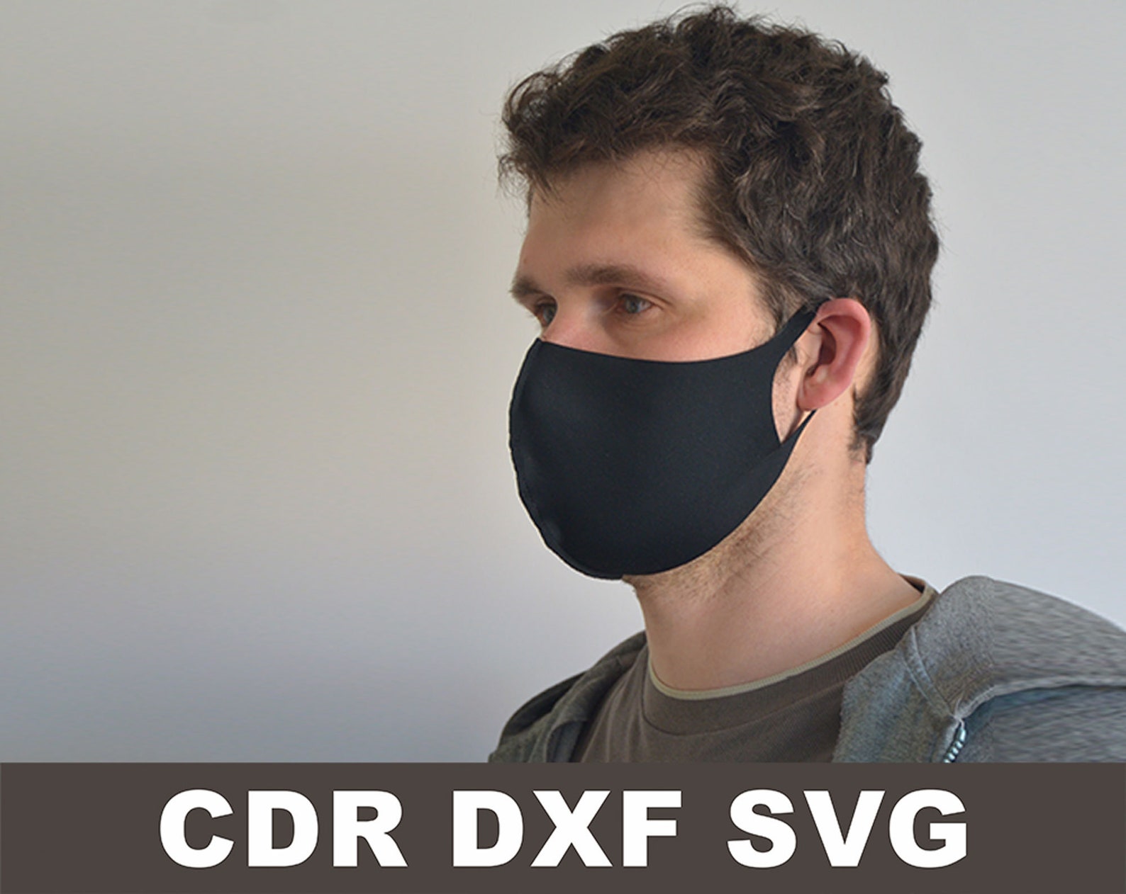 Face Mask Pattern SVG for Cutting Machine Washable Pdf Reusable Face ...