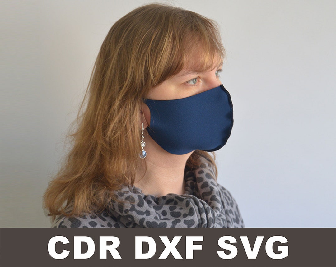 Face Mask Pattern SVG for Cutting Machine Washable Pdf Reusable Face ...