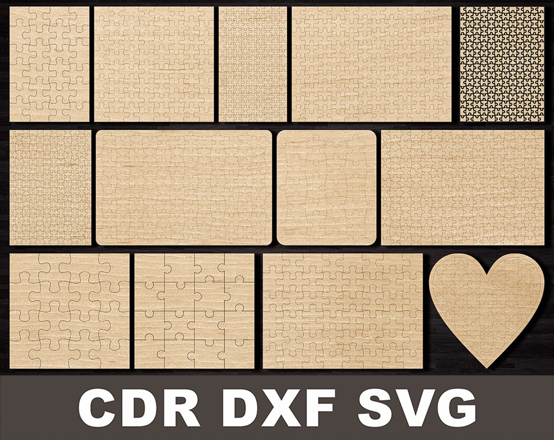 Puzzles Svg, Puzzles Laser Cut, Puzzle Templates,jigsaw Puzzles File ...