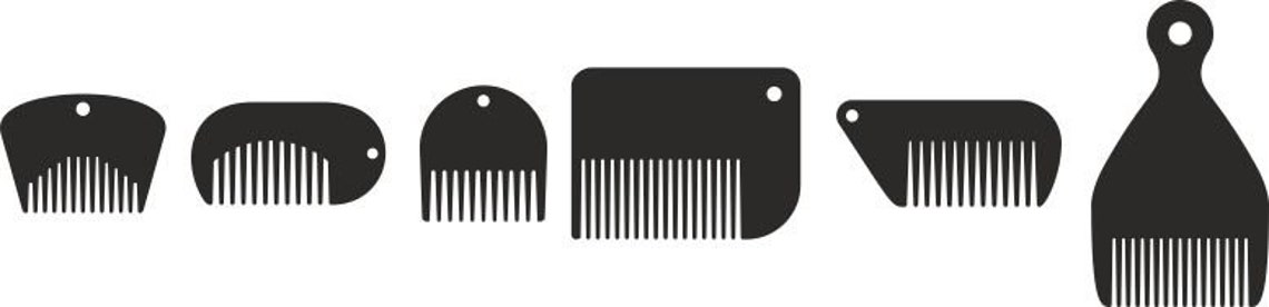 Beard Comb Keychain Svg Cut File Beard Combs Plans for Laser - Etsy