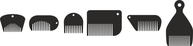 Beard Comb Keychain Svg Cut File Beard Combs Plans for Laser - Etsy