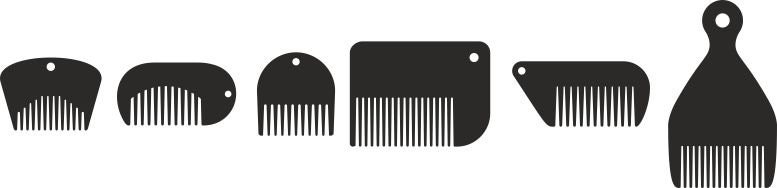 Beard Comb Keychain Svg Cut File Beard Combs Plans for Laser - Etsy