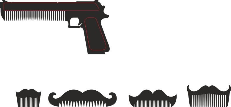 Beard Combs Svg Hair Combs Combs Svg Dxf Files for Laser - Etsy
