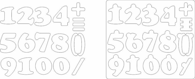 Numbers Puzzle for Childsvg File. Laser Cut Template Vector. - Etsy