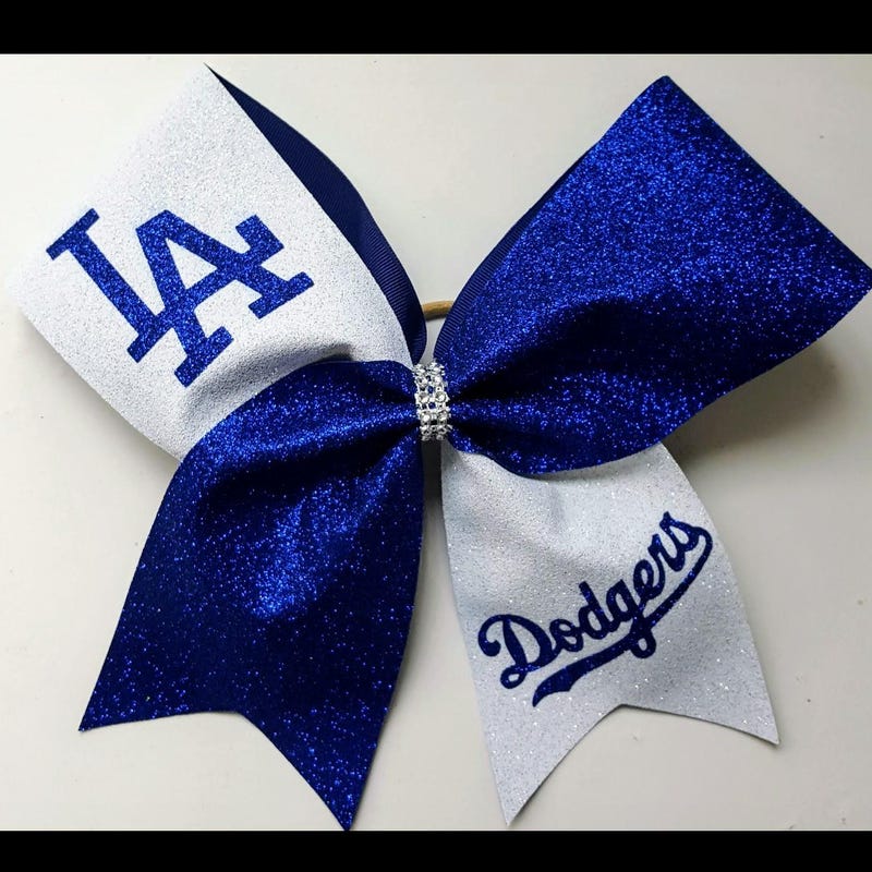 La Dodgers Hair Bow - Etsy