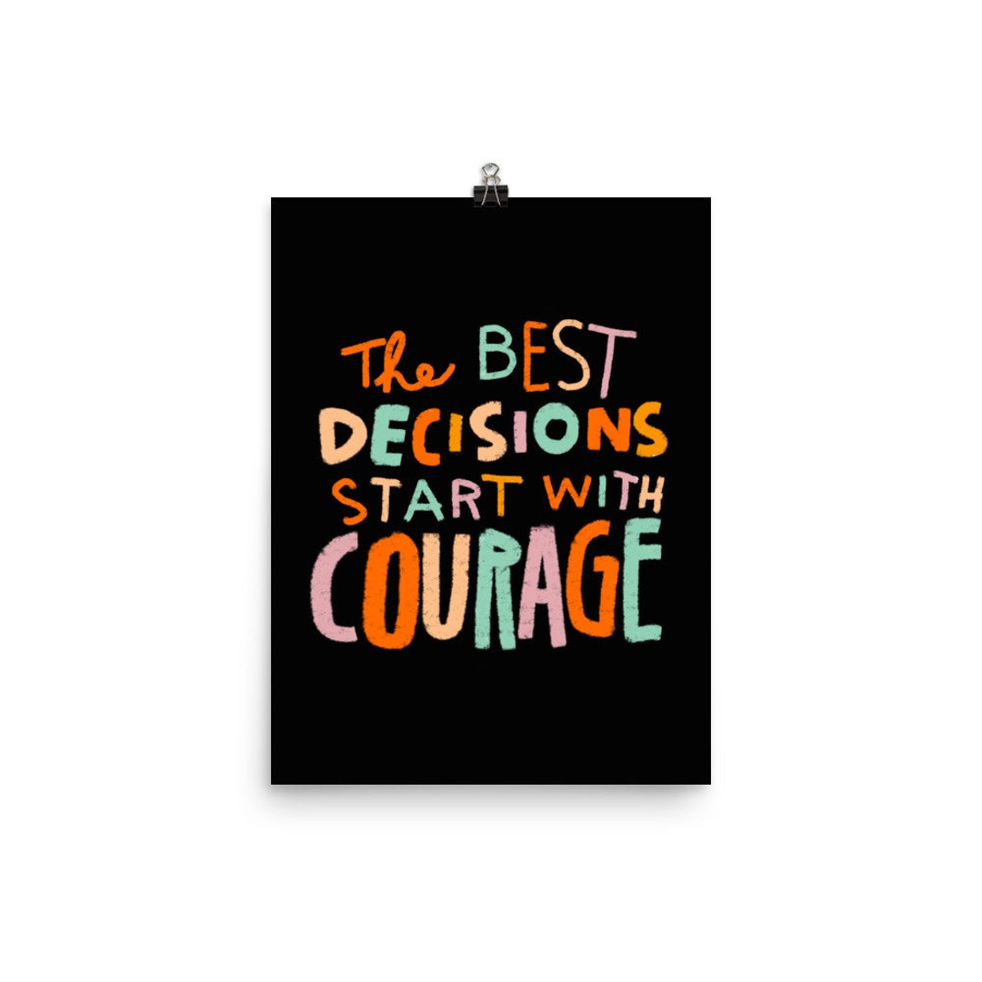 Courage - Art Print - Etsy