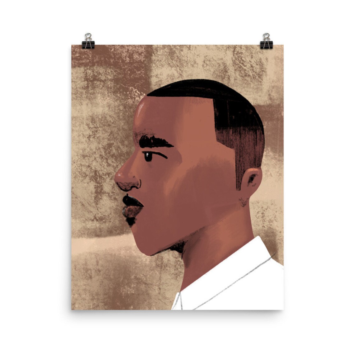 Profile of a Hero - Art Print - Etsy
