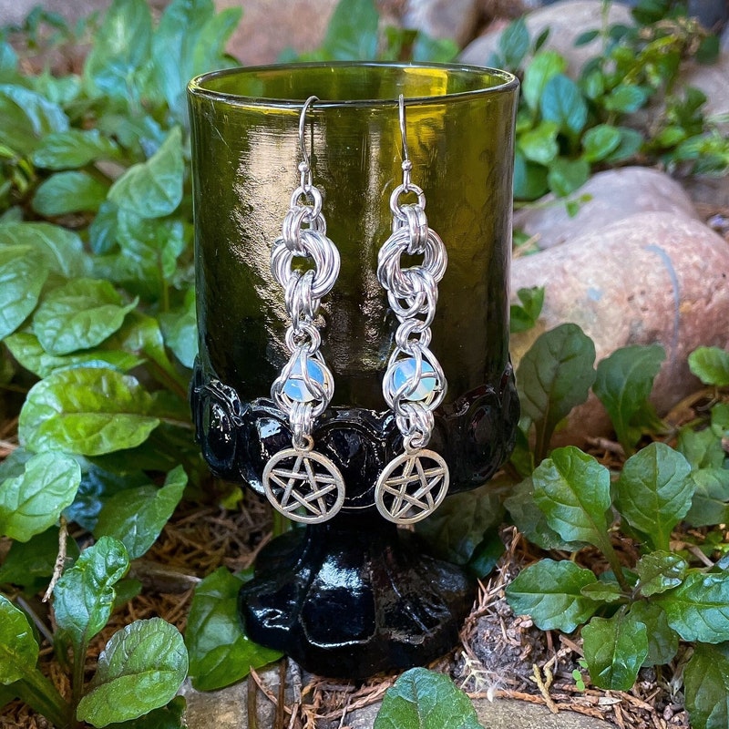 Chain Mail Earrings - Etsy