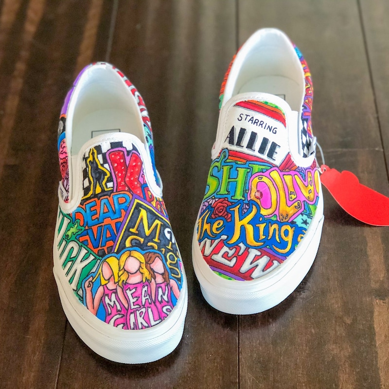Custom Vans - Etsy
